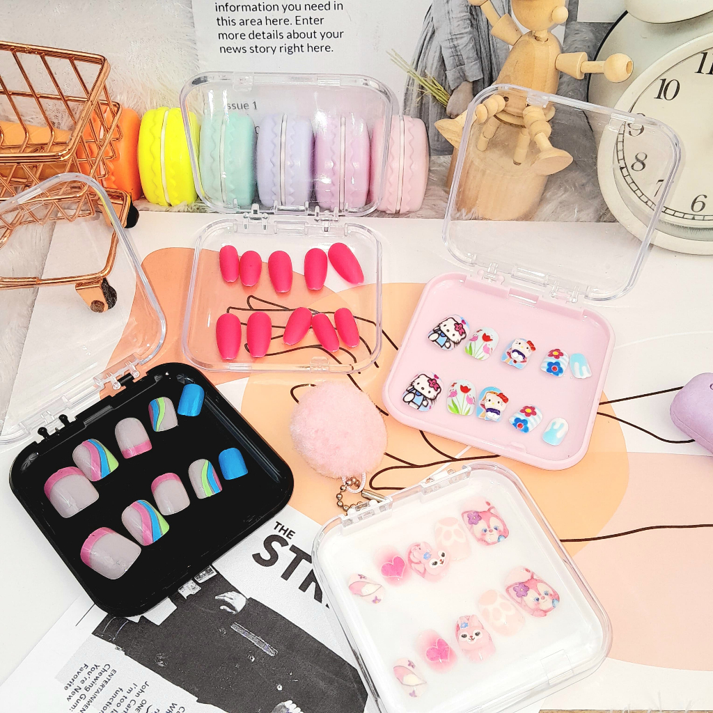 Jual Nail Art Packaging Box Acrylic Premium Ready 4 Variant Warna ...