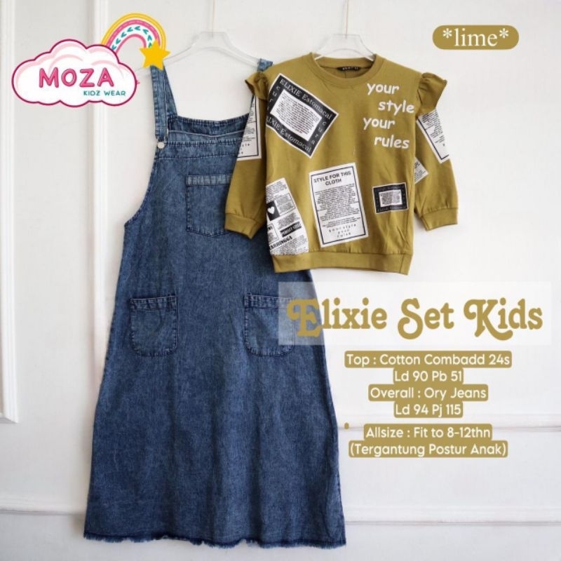 Jual SETELAN OVERAL DAN KEMEJA ANAK // RAINBOW SET KIDS ORIGINAL BY ...