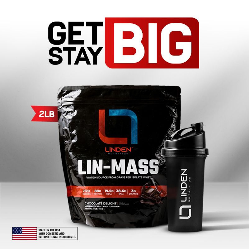 Jual Linden Lin-Mass 2 Lbs 100% Isolate Mass Gainer Ori BPOM | Shopee ...