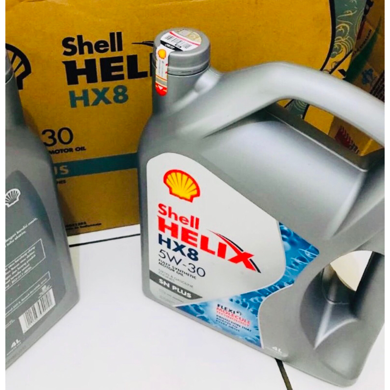 Jual hx8 shell helix 5w 30 / 4Liter (bonus filter oli) | Shopee Indonesia