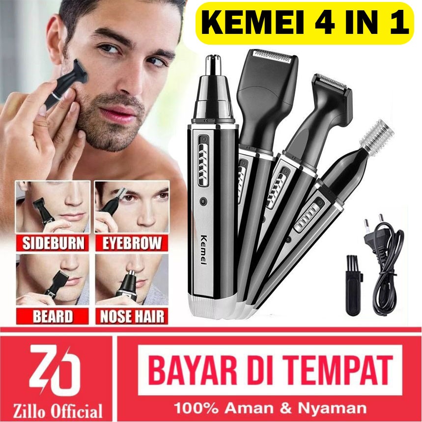 Jual ( TERBARU ) ZILLO Alat Pencukur 4in1 Mesin Cukur Electric ...