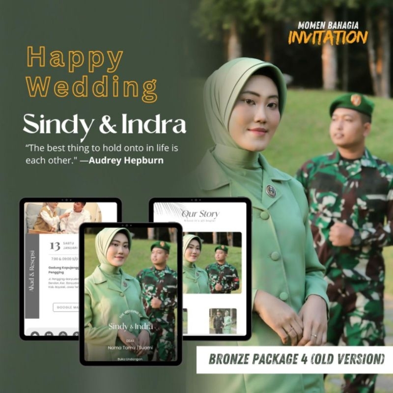 Jual Undangan Website Undangan Digital Undangan Pernikahan Murah Simple ...