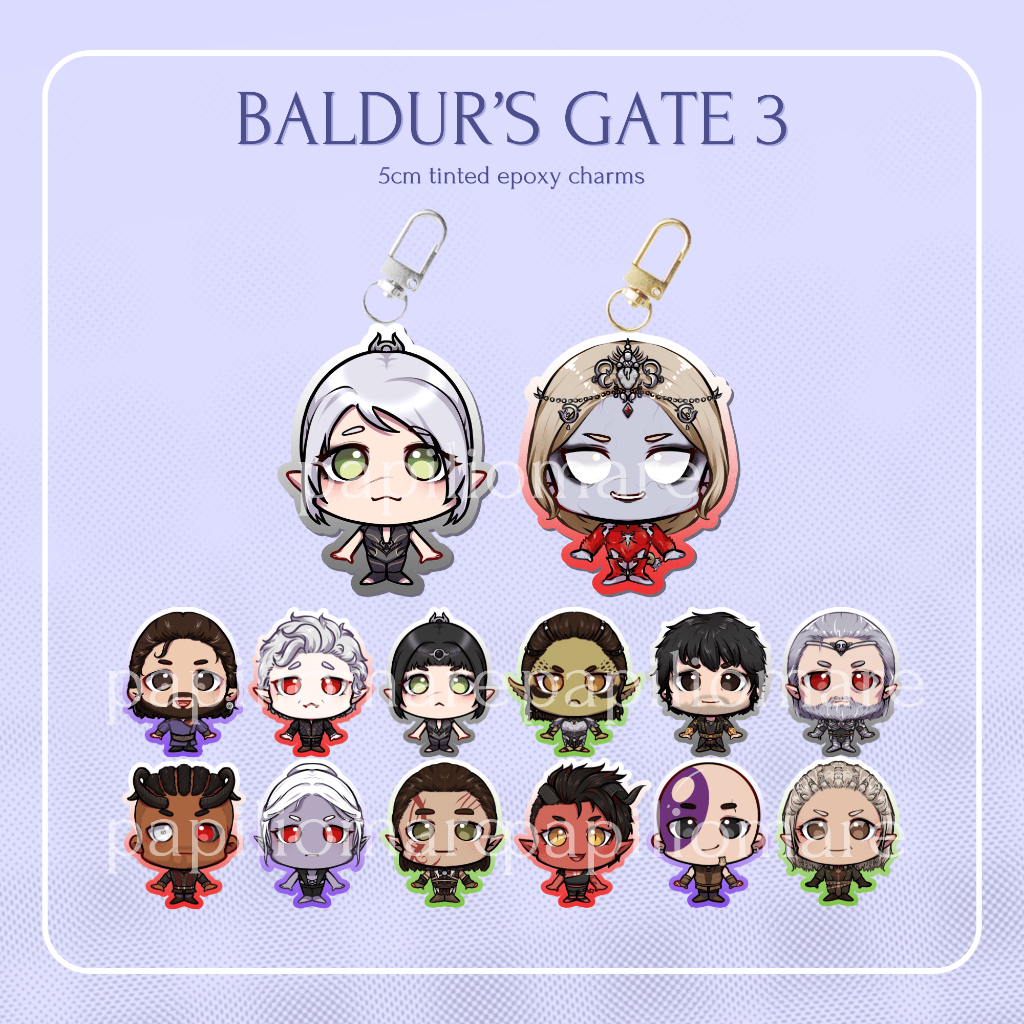 Jual BALDUR'S GATE 3 EPOXY KEYCHAINS | Shopee Indonesia