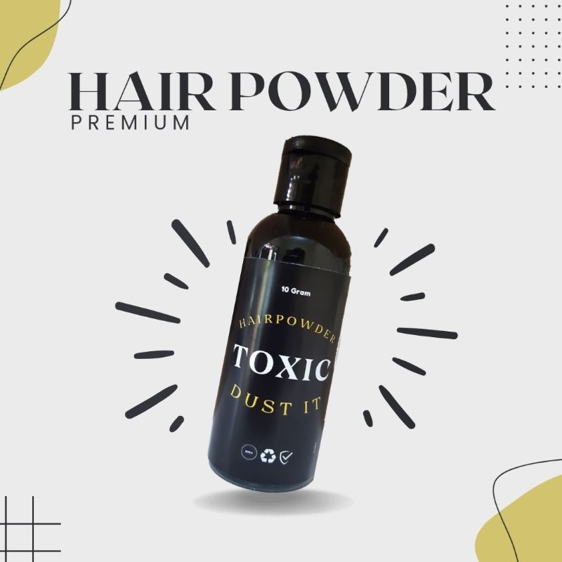 Jual Toxic Best Hair Powder Rambut Bedak Rambut Pria Wanita 10 Gram ...
