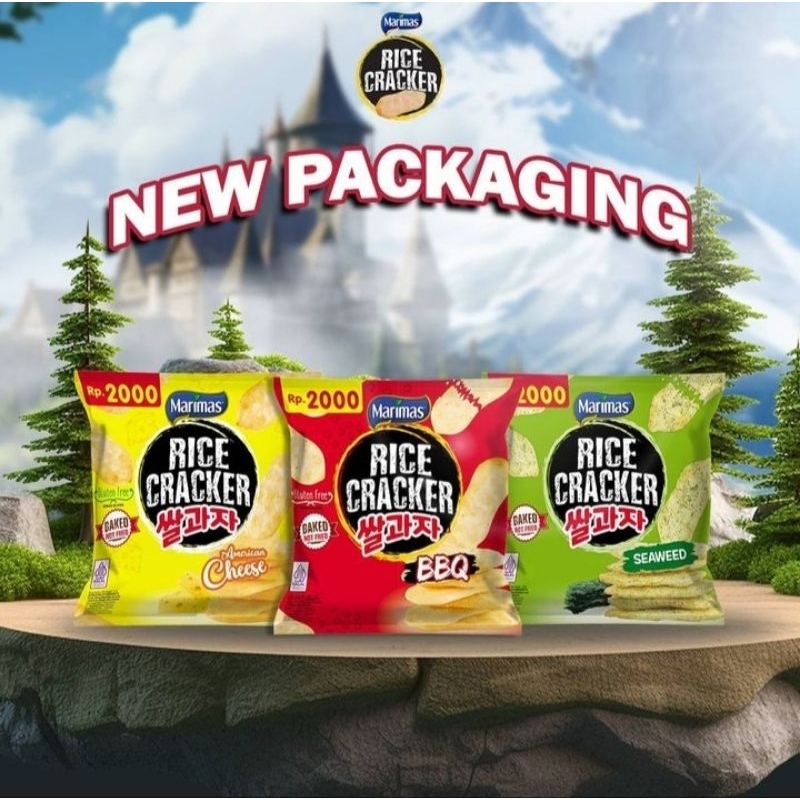 Jual marimas rice cracker mini(1renceng isi 10sachet) | Shopee Indonesia