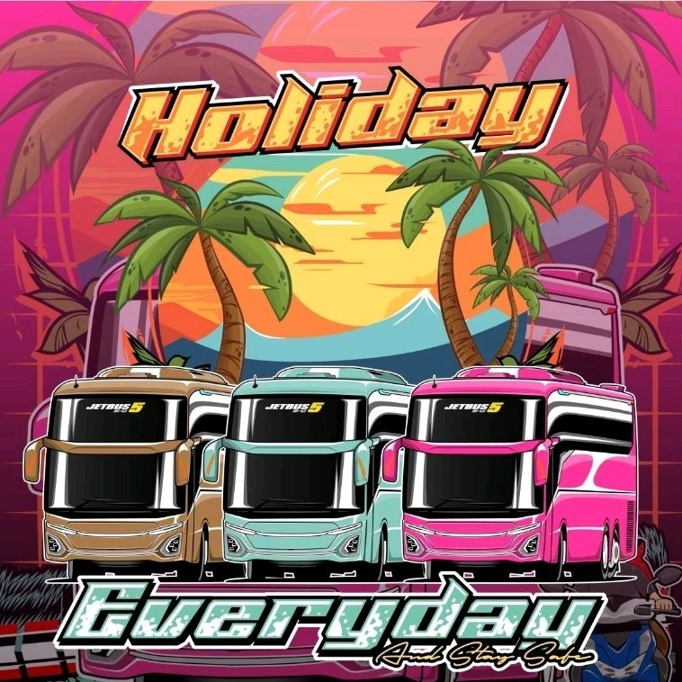 Jual Kaos bis Holiday Everyday (pre order 10 - 15hari) | Shopee Indonesia