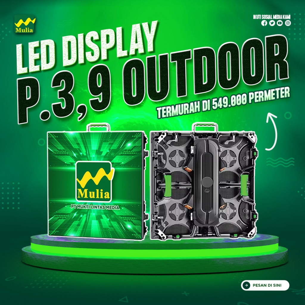 Jual Videotron LED Screen P3.9 Outdoor Meter | Shopee Indonesia