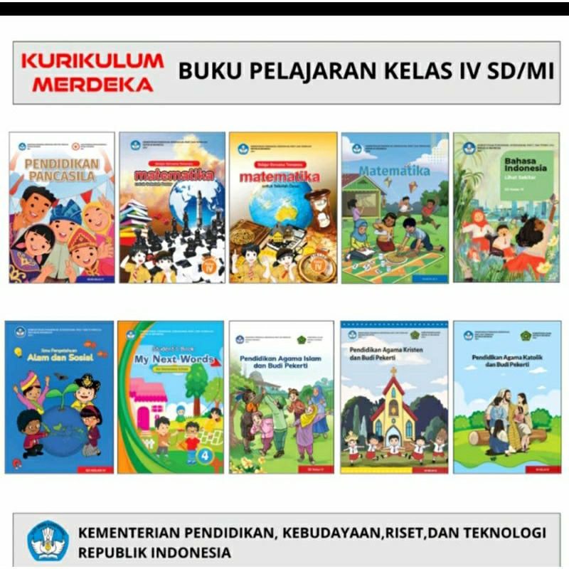 Jual BUKU KELAS 4 SD/MI KURIKULUM MERDEKA / BUKU ORI. BARU DAN BERWARNA ...