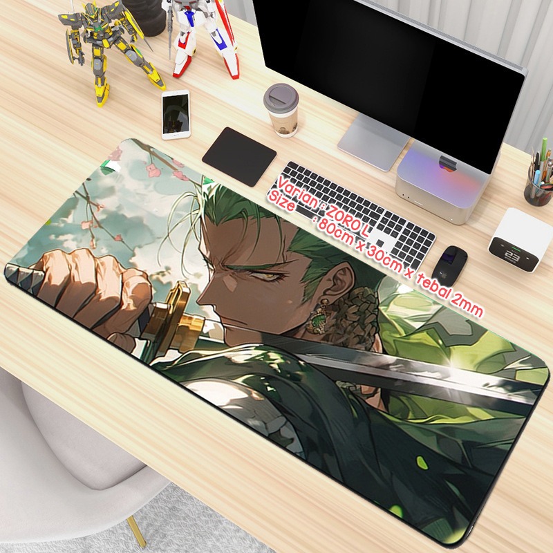 Jual PREMIUM MOUSE PAD PANJANG RORONOA ZORO ONE PIECE | LARGE KEYBOARD ...