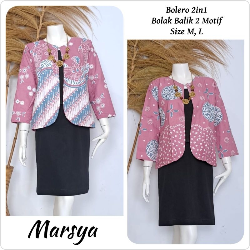 Jual Bolero Batik 2in1 Bolak Balik 2 motif | Shopee Indonesia
