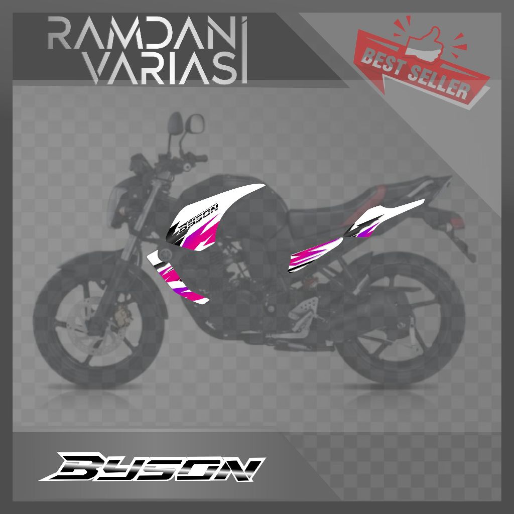 Jual Sticker Striping Variasi Yamaha Byson - Striping Motor Byson RV001 | Shopee Indonesia