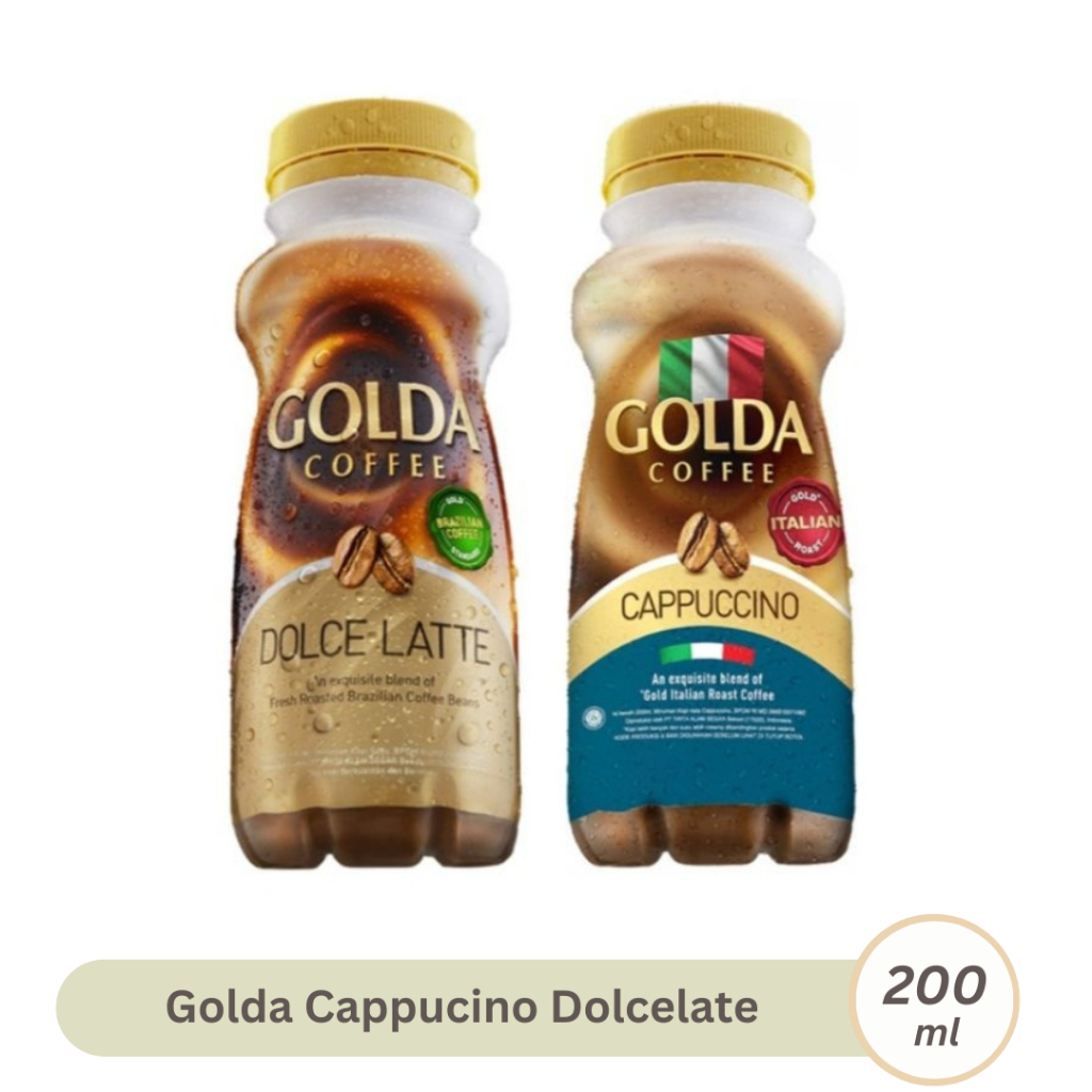 Jual Golda Coffee Cappuccino Dolcelate 200ml Gold Italian Roast Minuman ...