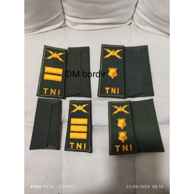 Jual pangkat pdh cke hub terbaru letda Letuu kapten mayor letkol ...