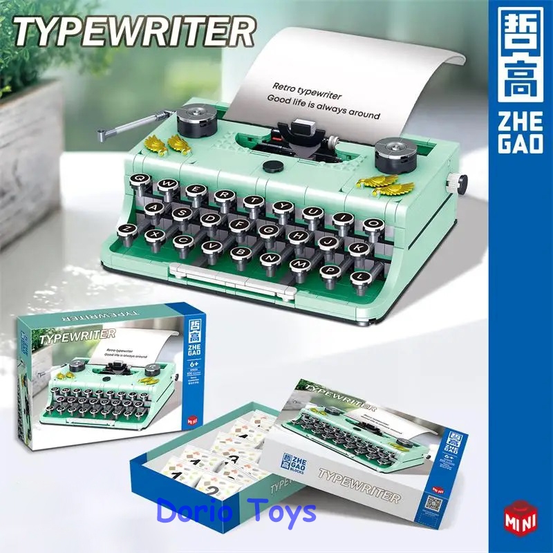 Jual Mesin Ketik Jadul Mainan Koleksi - Zhegao Blocks Retro Typewriters ...