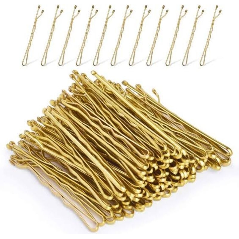 Jual [READY] Jepit Rambut Simple Bobby Pin 1 Set 10 Pcs Gold Silver ...