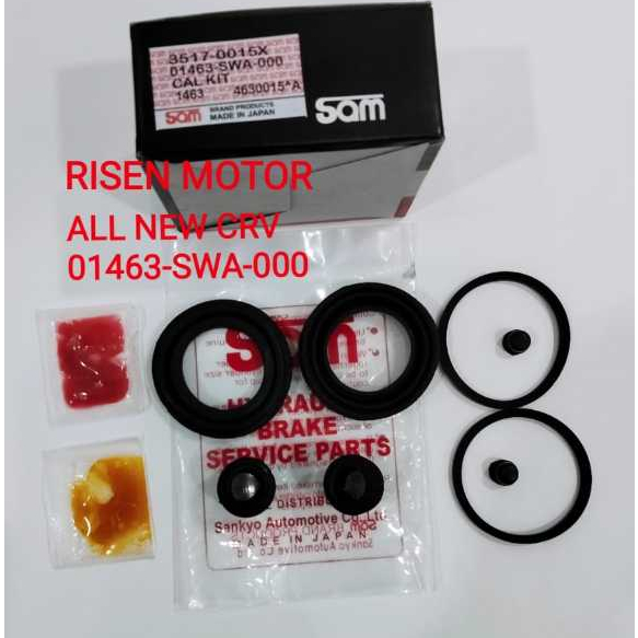 Jual CALIPER KIT ALL NEW CRV GEN 3 GEN 4 KARET SEAL REM CAKRAM DEPAN ALL NEW CRV GEN 3 GEN 4 SAM ...