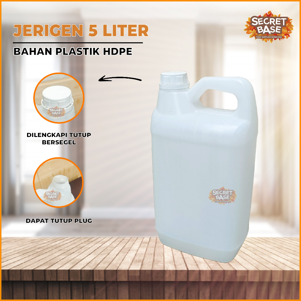 Jual JERIGEN 5 LITER - Kondisi Baru Food Grade / Botol 5L / HDPE ...