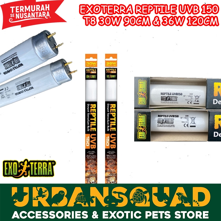 Jual Exoterra UVB Tube 150 T8 Lampu UVB Panjang Terrarium Reptile Bearded Dragon Torto Kadal ...