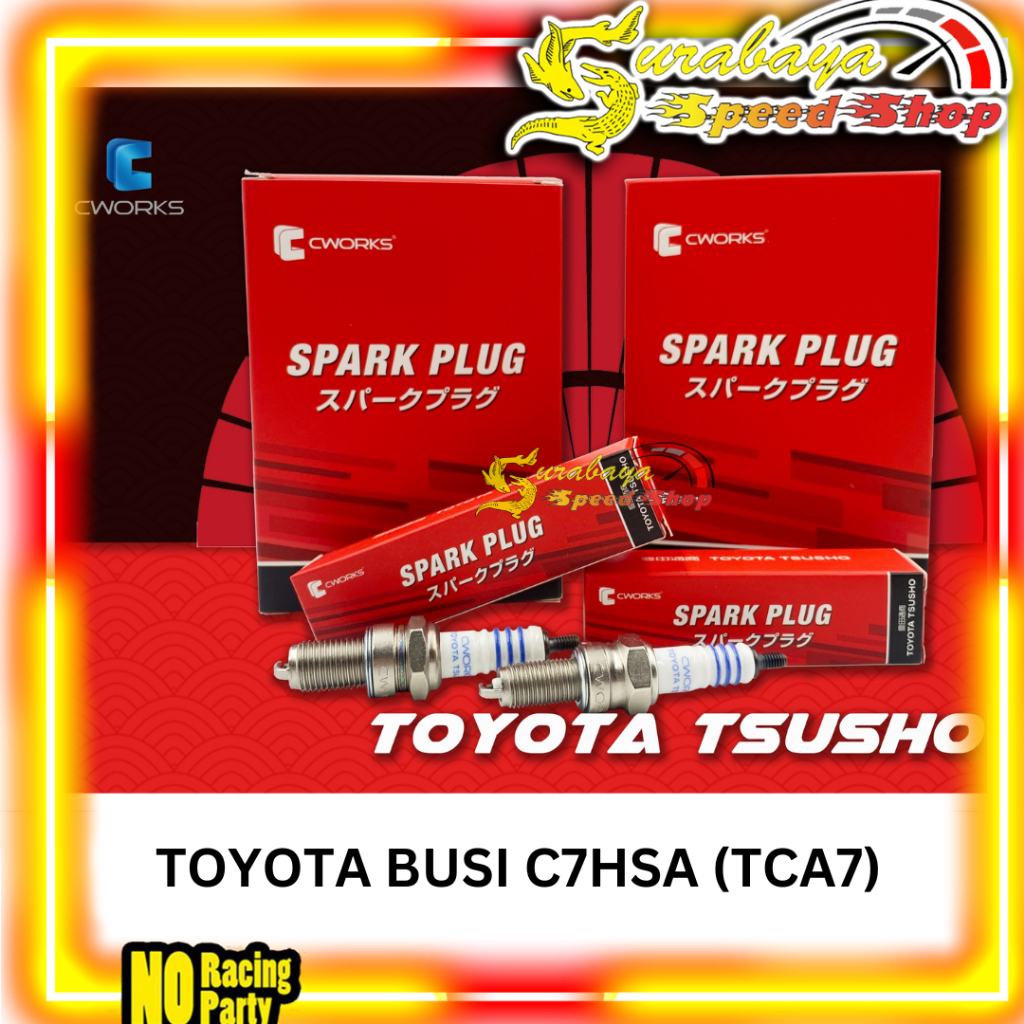 Jual Busi Cworks Toyota Tsusho Spark Plug Tipe C7HSA (TCA7) Astrea ...