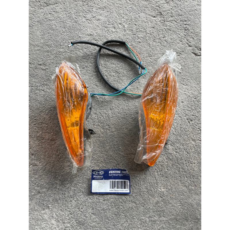 Jual Lampu Riting Sein Belok Depan SET KANAN KIRI Original HAPPY PERKASA 150 200CC | Shopee ...