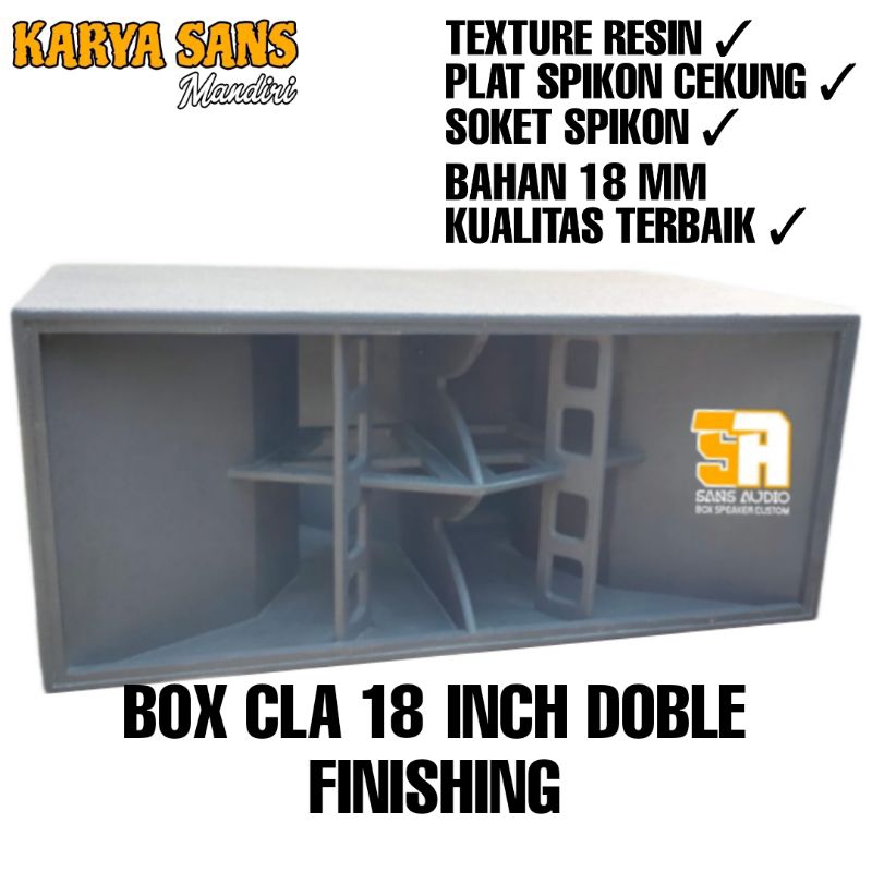 Jual Box speaker cla 18 inch doble finishing | Shopee Indonesia