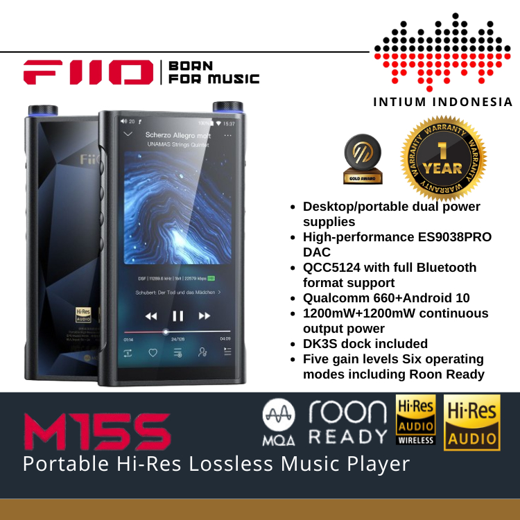Jual FiiO M15S / M15 S ES9038PRO Desktop Portable DAP Music Player ...