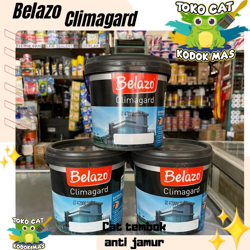 Jual CAT TEMBOK BELAZO CLIMAGARD EXTERIOR PUTIH 1LITER CAT ANTI JAMUR ...