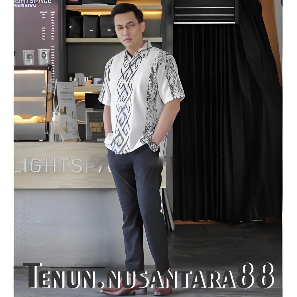 Jual [[TERMURAH]] Tenun Couple kondangan Dress Tenun kemeja Tenun Motif Tenun Toraja Putih ...