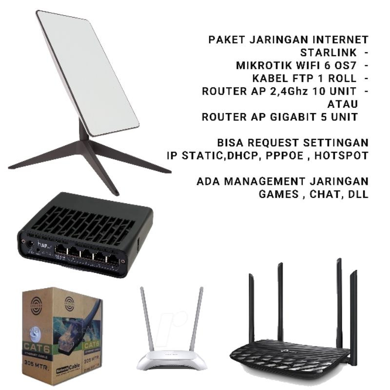 Jual [READY STOK] PAKET USAHA STARLINK Standard Internet Kit Satellite ...