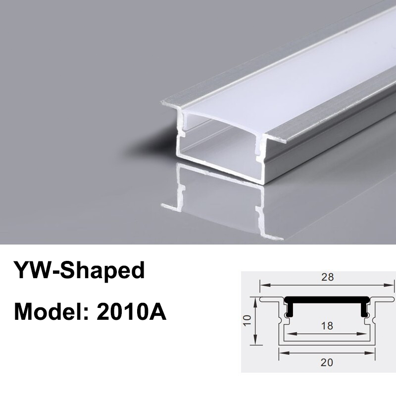 Jual Cover Lampu Aluminium Led Strip 1m / 100 cm 3m / 300 cm Tapeguard ...