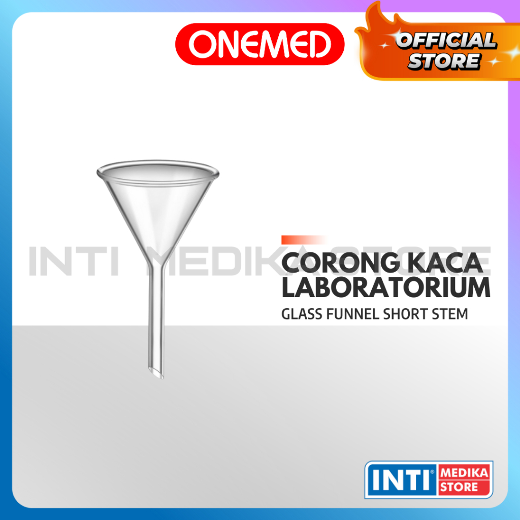 Jual ONEMED - Corong Kaca Laboratorium OneLab | Glass Funnel Short Stem ...