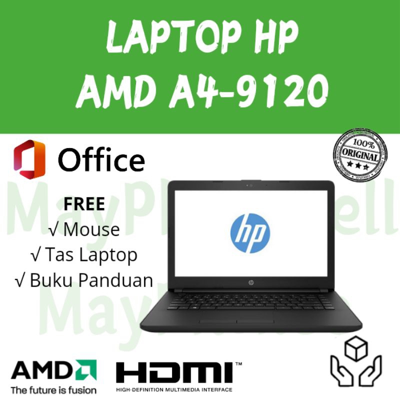 Jual Laptop HP 14 AMD A4 9120 Ram 4GB/500GB Second Bekas | Shopee Indonesia