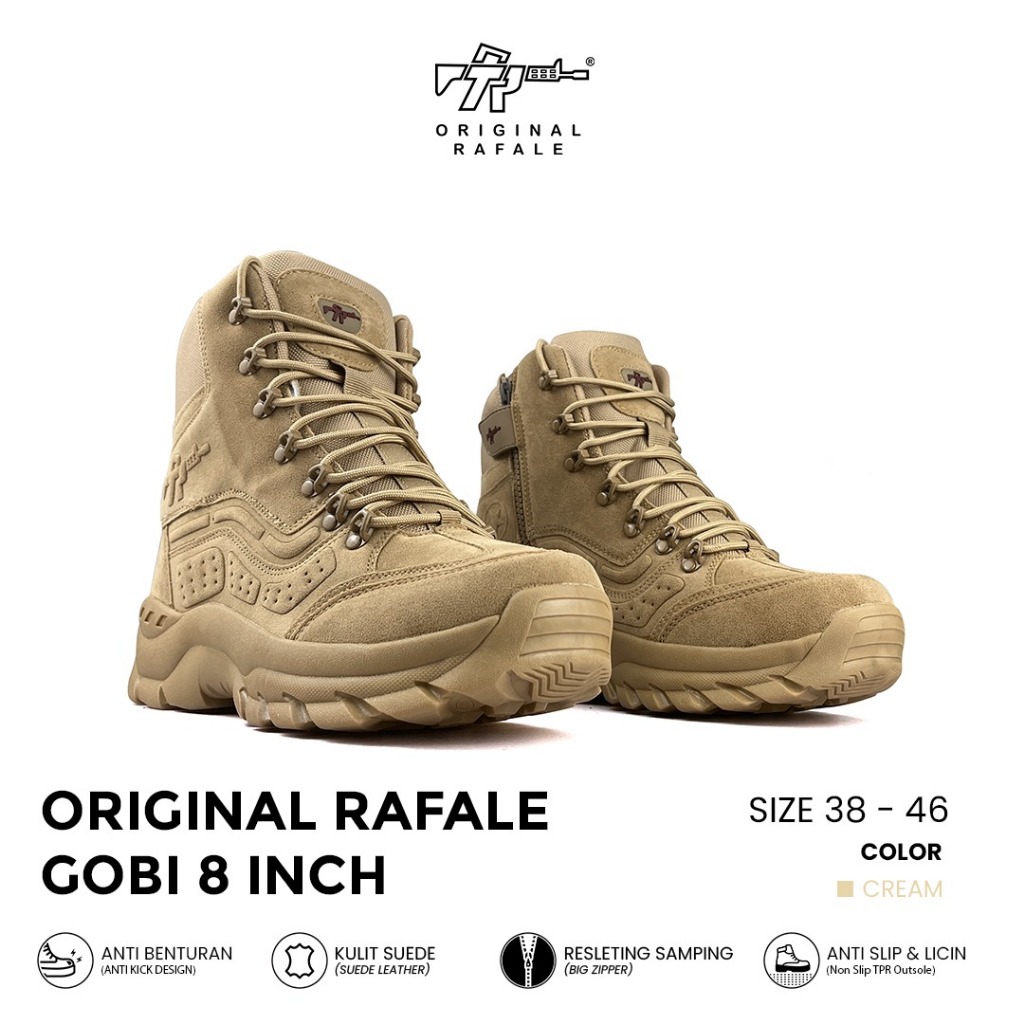 Jual Sepatu Tactical Boots Pria Original Rafale GOBI 8 inci Tactical ...