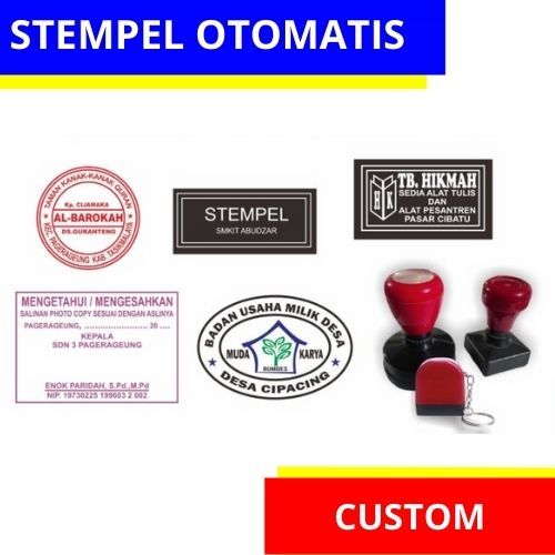 Jual Stempel Flash Otomatis / Stempel Kotak / Stemple Bulat / Stempel Oval | Shopee Indonesia