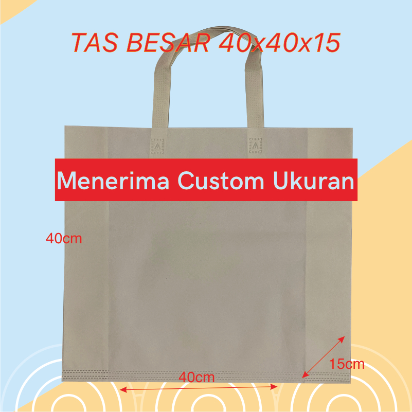Jual Tas Spunbond Besar Goodiebag Tas Belanja Besar | Shopee Indonesia