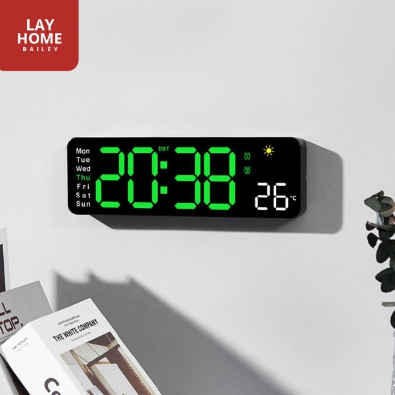 Jual Jam Dinding Digital Led Alarm Aesthetic Timer Countdown Masjid ...