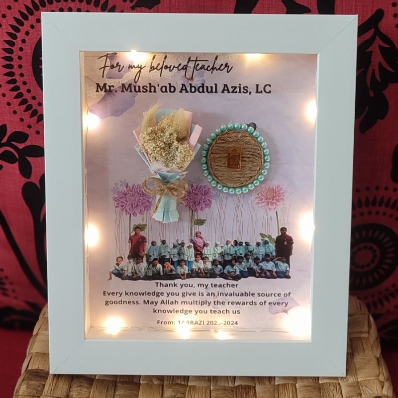 Jual bingkai frame kenang kenangan, kado, gift untuk guru, istri, teman ...