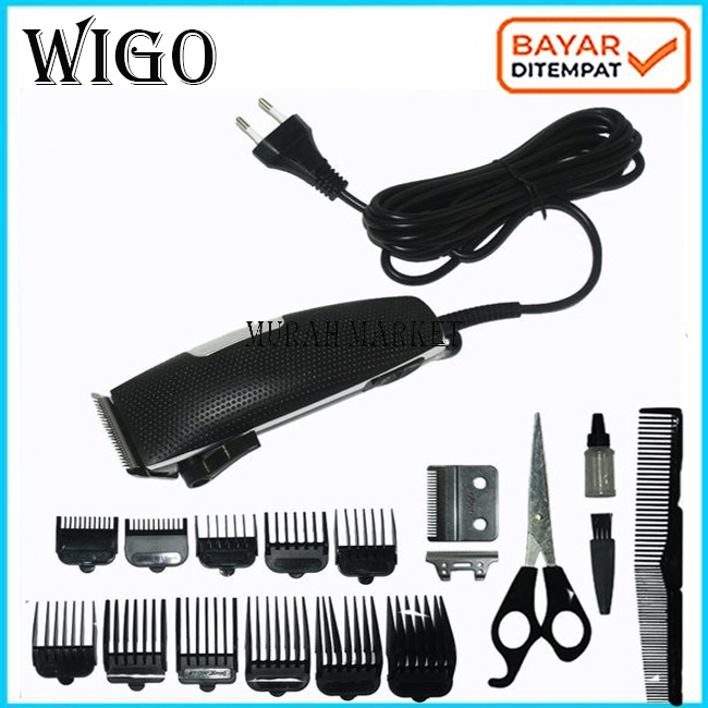 Jual Mesin Cukur Rambut Wigo 530 Set Mesin Cukuran Rambut Jenggot Kumis Hair Clipper Trimer ...