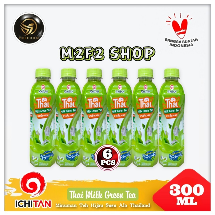 Jual Ichitan Thai Milk Green Tea | Teh Hijau Botol Pet - 300 ml (Kemasan 6 Pcs) | Shopee Indonesia