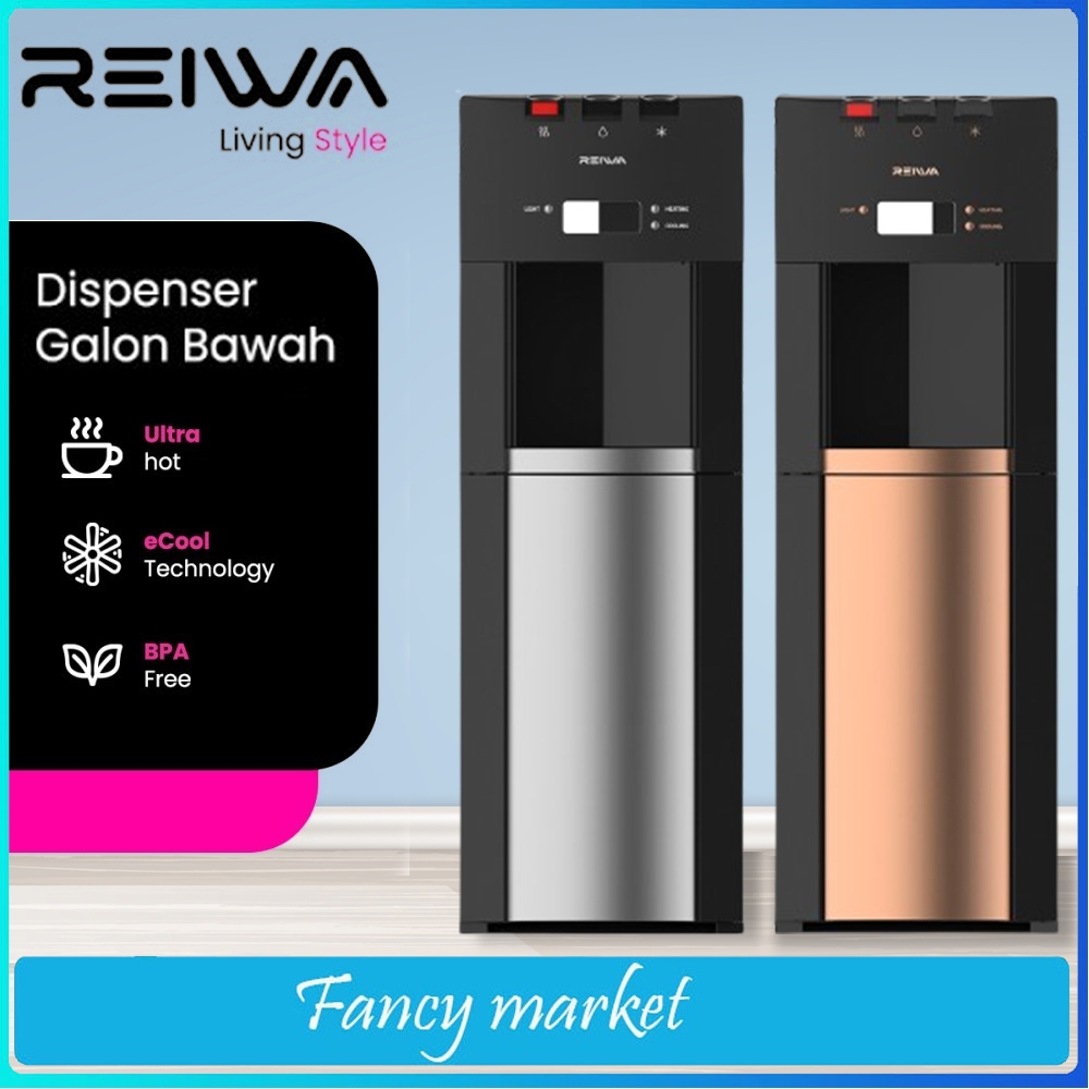 Jual PROMOO DISPENSER REIWA GALON BAWAH DB 2301PBM/DB 2301PBK - 3 Kran ...