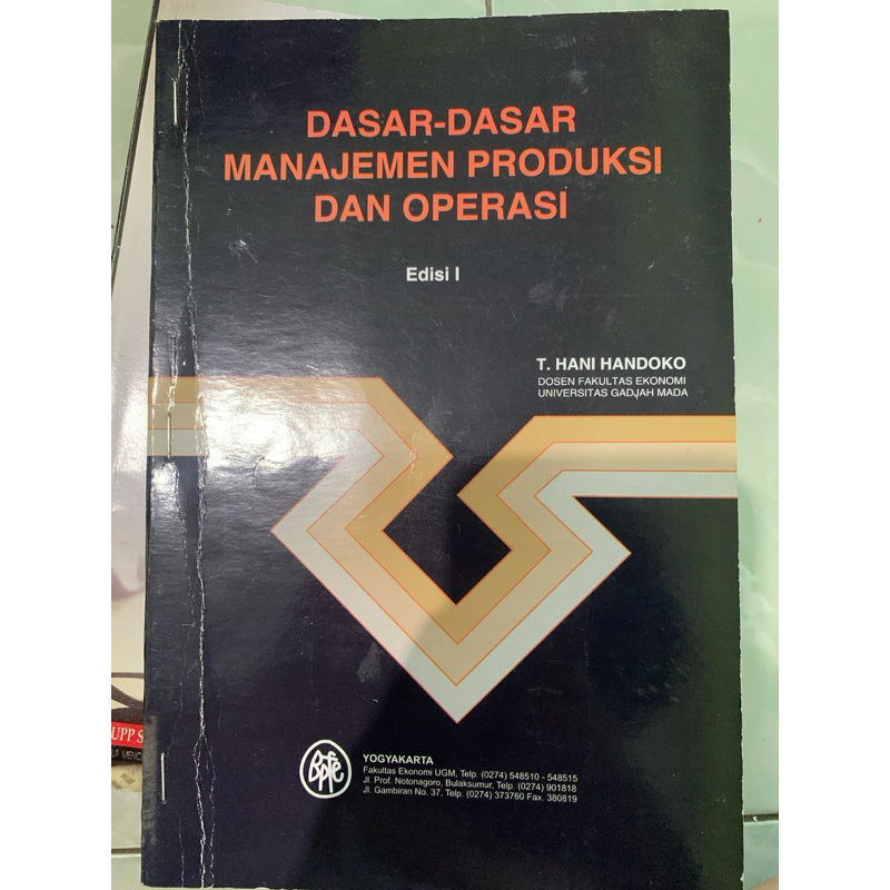 Jual Buku Dasar Dasar Manajemen Produksi dan Operasi T.Hani Handoko ...