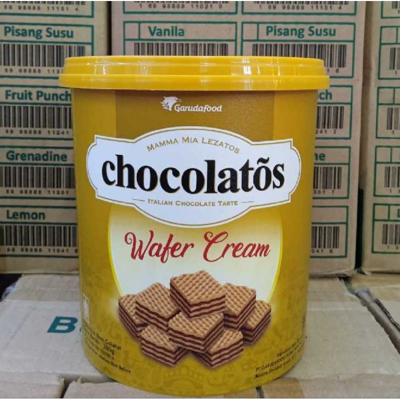 Jual Chocolatos Wafer Cream Kemasan Kaleng 300gr | Shopee Indonesia