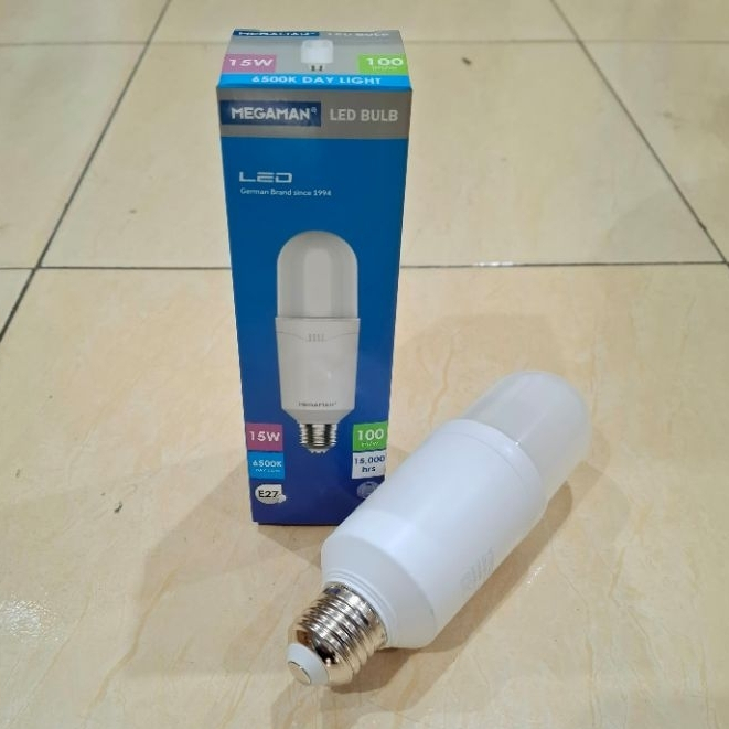 Jual MEGAMAN Lampu LED Stick 15 Watt 15w Garansi 2 Tahun - Putih 6500K | Shopee Indonesia