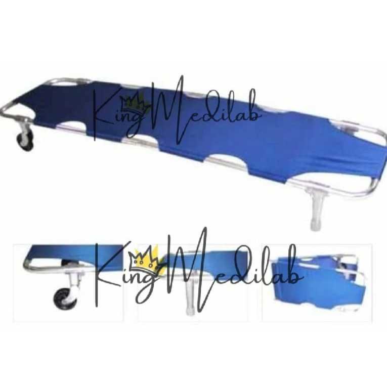Jual Tandu Lipat 2 + Roda Alumunium Foldinng Stretcher + Castors Gea ...