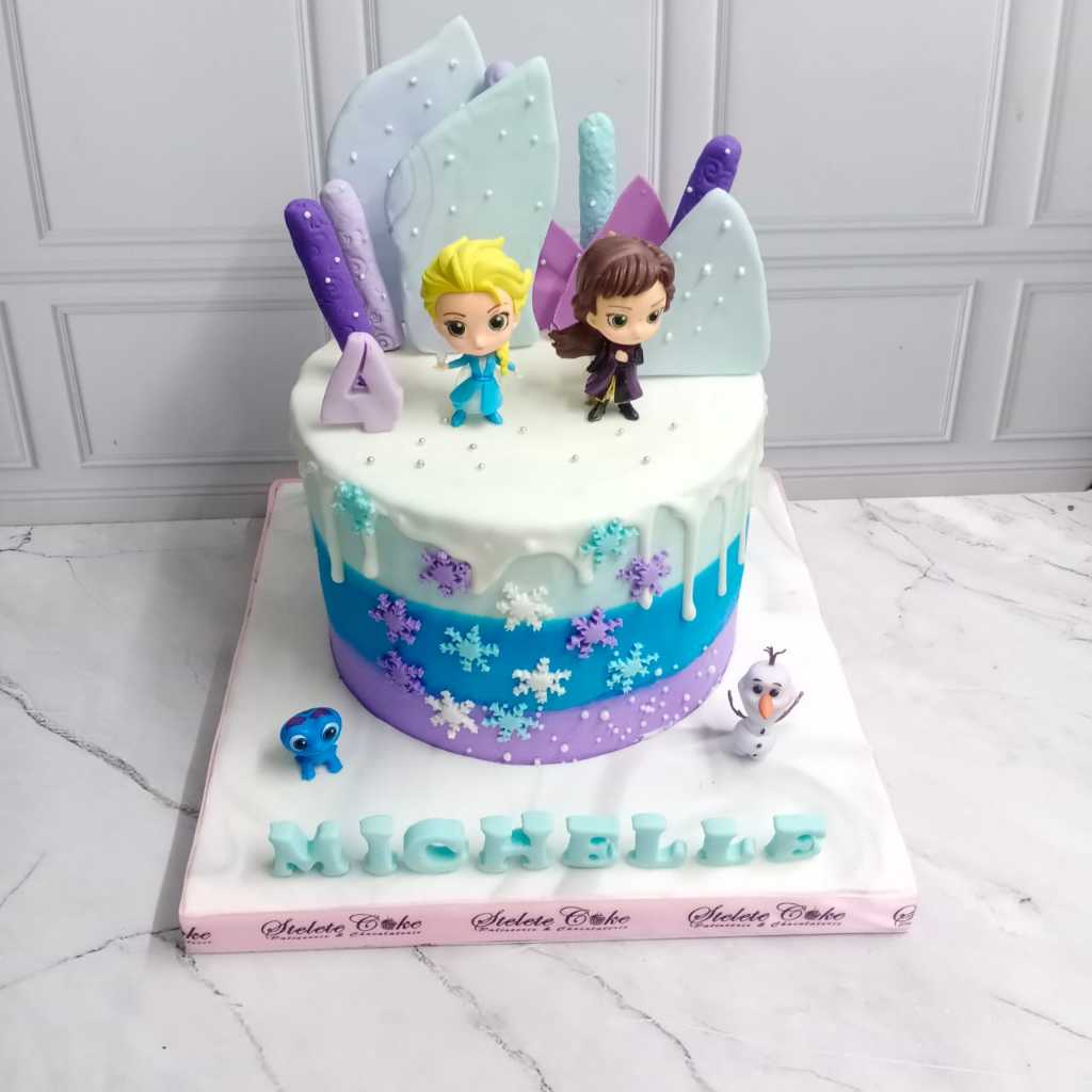 Jual Kue Ulang Tahun/Birthday Cake/kue Ultah Tema Frozen | Shopee Indonesia