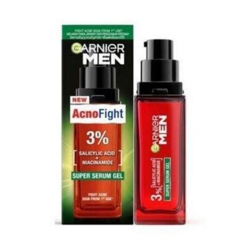 Jual Garnier Men Anti Acne Simple Set Acno Fight Super Serum Gel 30 ml ...