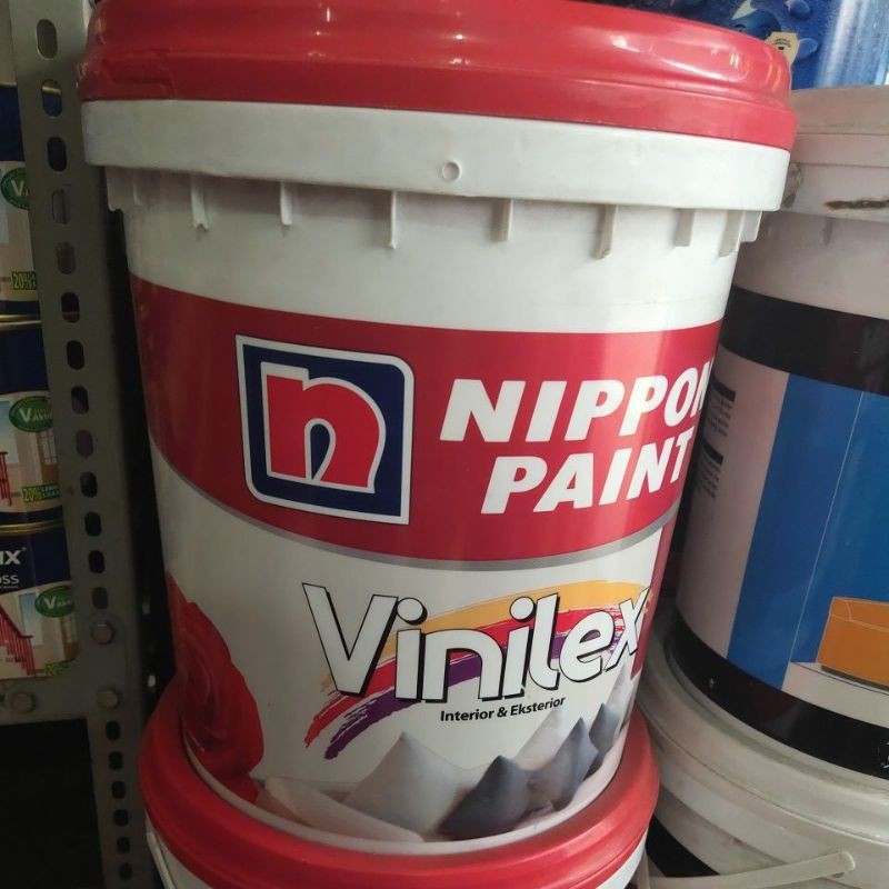 Jual CAT TEMBOK NIPPON VINILEX 5000 KEMBANG 25KG PUTIH/VINILEX 300 WHITE 25KG/CAT TEMBOK LUAR ...