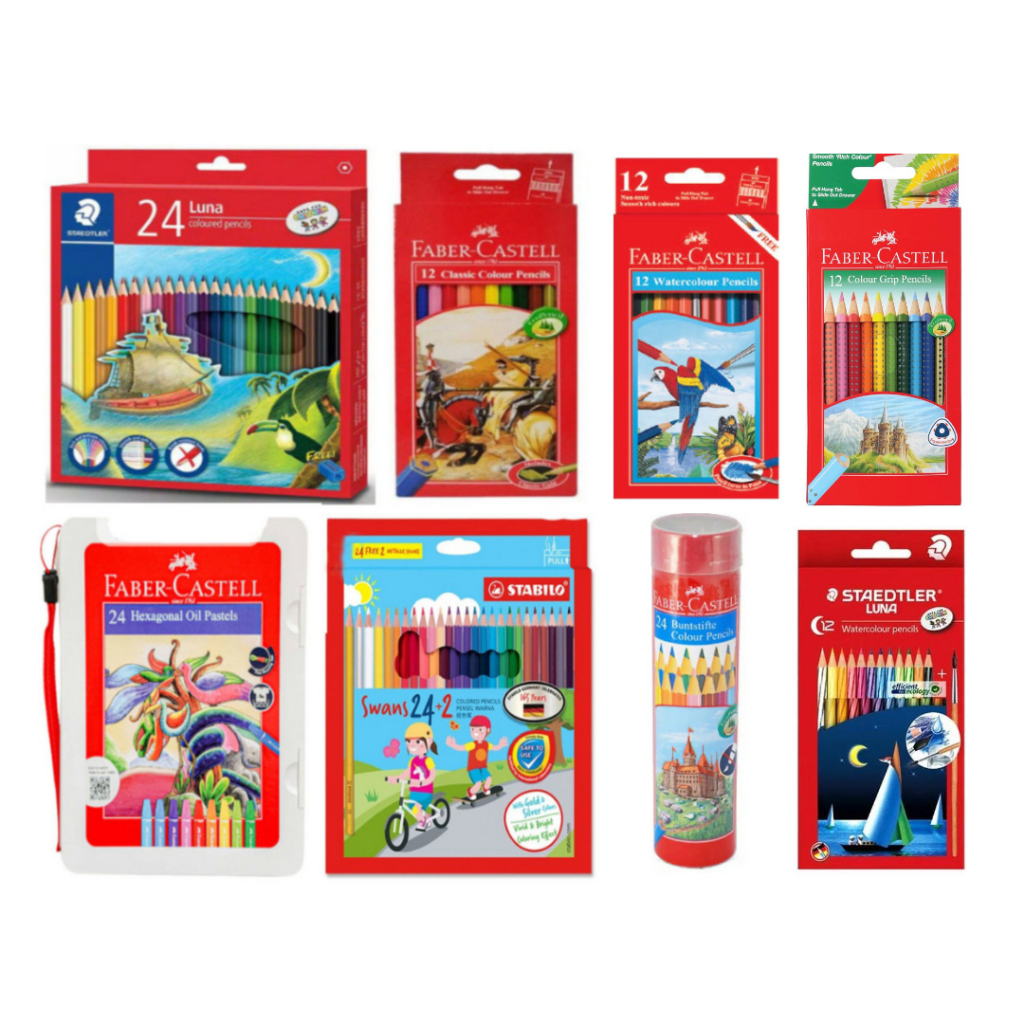 Jual Pensil Warna Staedtler Luna / Faber Castell / Stabilo | Shopee ...