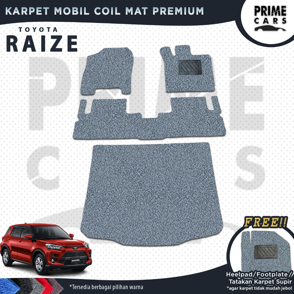 Jual Karpet Mobil Coil Mat RAIZE Full Set Bagasi - Mie Bihun 1 Warna ...