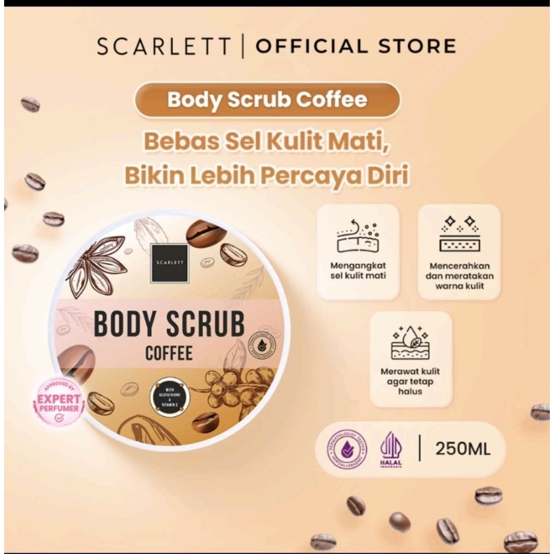 Jual SCARLETT BODY SCRUB COFFEE 250ML | Shopee Indonesia